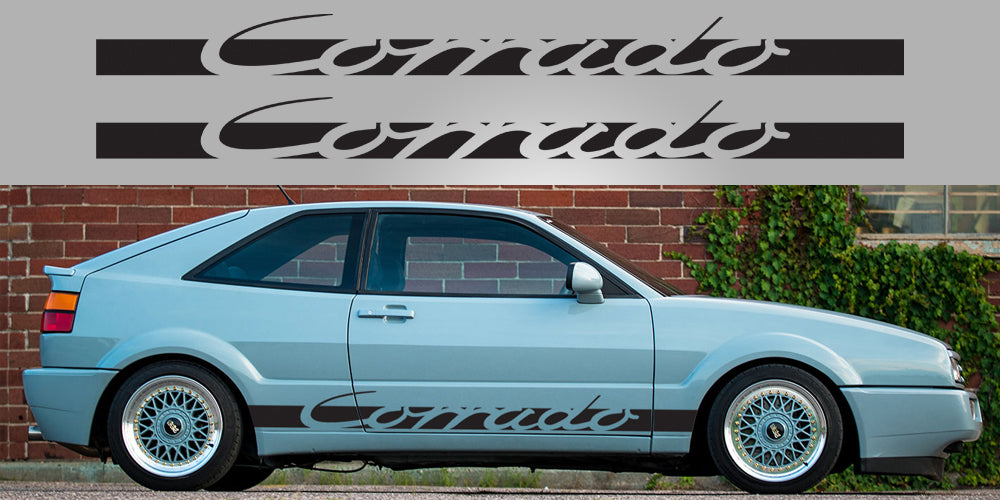 Volkswagen Corrado Vinyl Decal Pair Version 2 – Stripe Garage