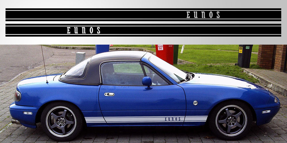 Mazda Miata MX-5 Eunos Roadster Triple Stripe Decal – Stripe Garage